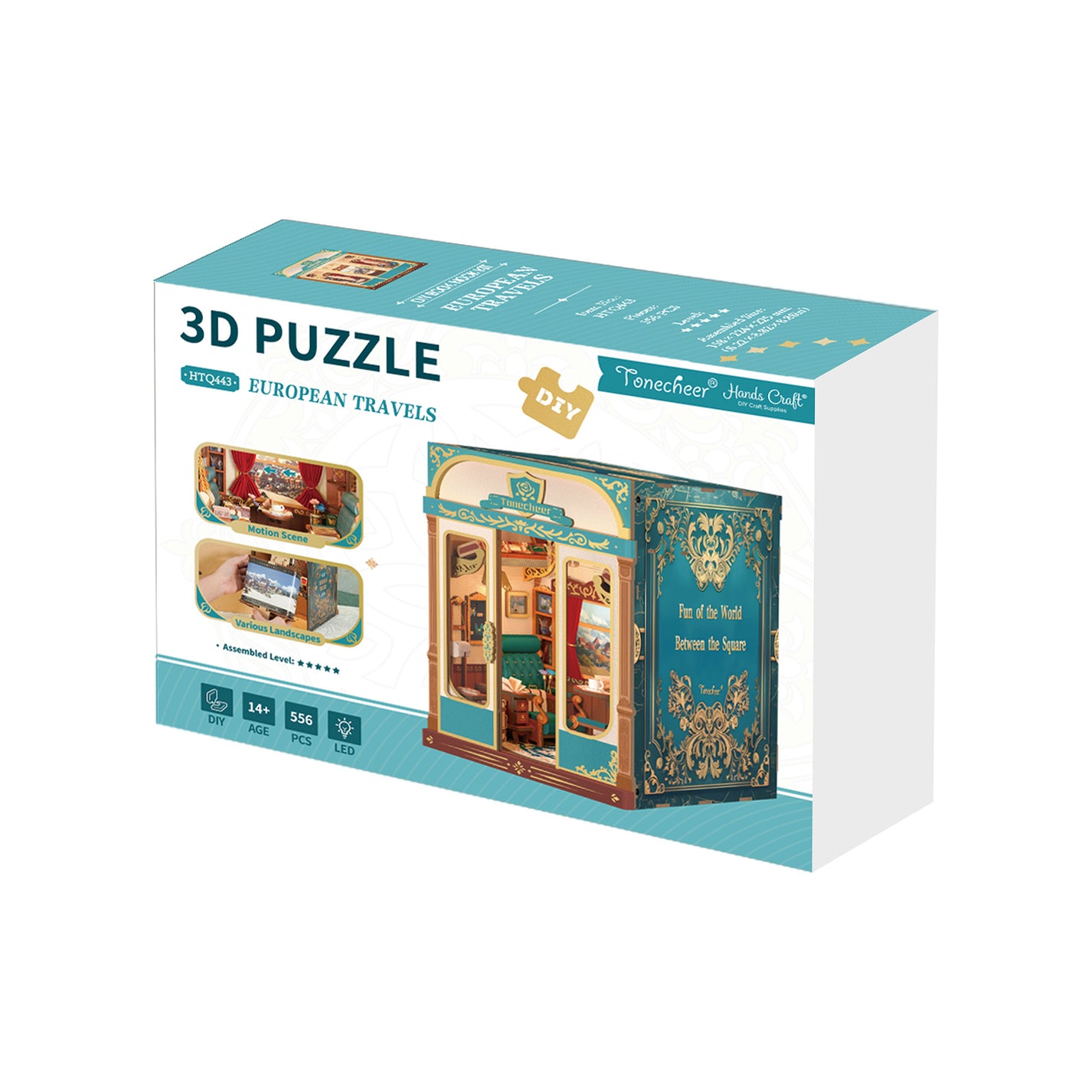 Hands Craft DIY Miniature Book Nook Kit | European Travels – Hands ...
