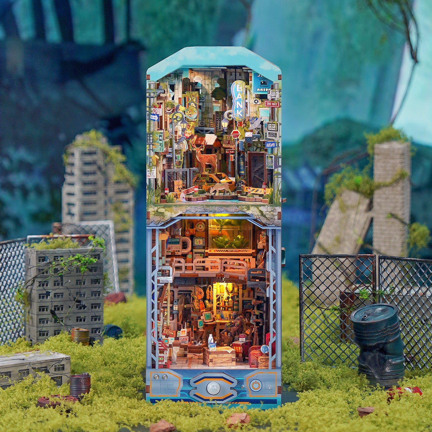 Hands Craft DIY Miniature Book Nook Kit | Haven Zero w/ Dust Cover ...