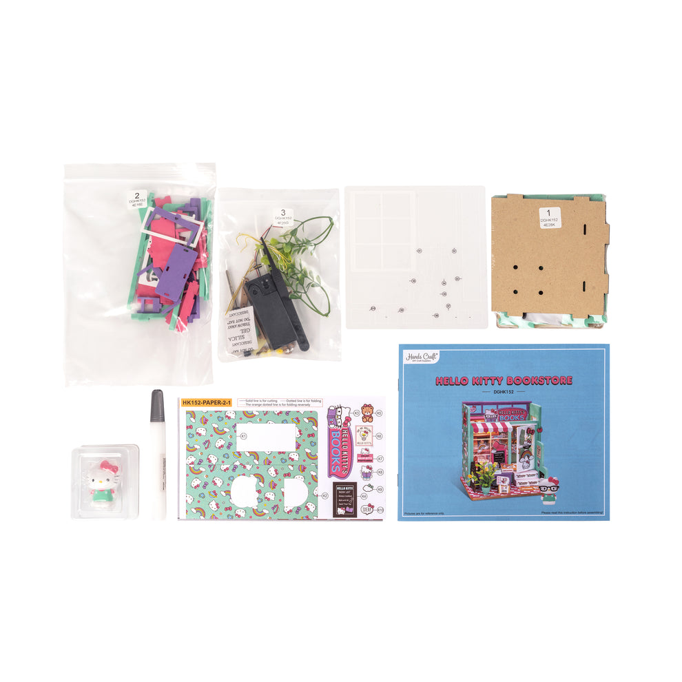 Hands Craft DIY Miniature House Kit | Hello Kitty® Bookstore – Hands ...