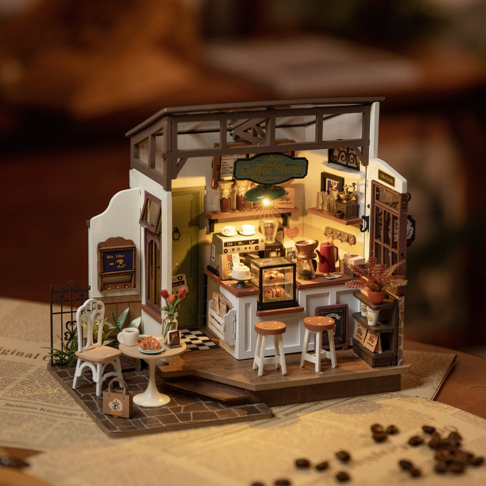 Hands Craft DIY Miniature House Kit | Slow Life Café – Hands Craft US, Inc.