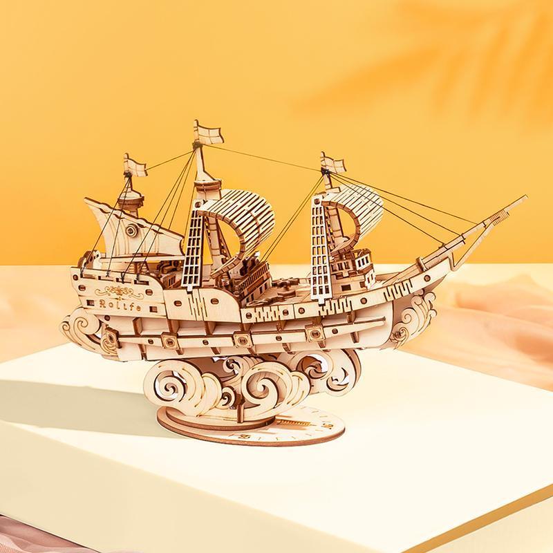 Hands Craft 3D Wooden Puzzle | Sailing Ship – Hands Craft US, Inc.